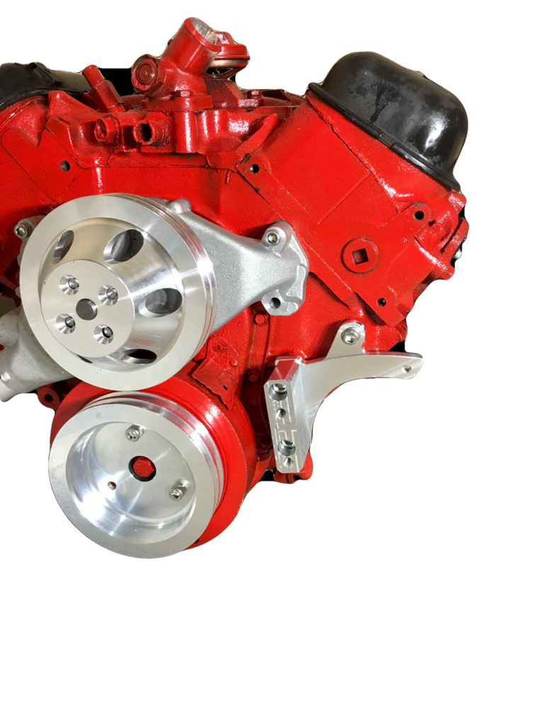 Big Block Chevy Alternator Bracket Electric WP SWP - Chap Performance