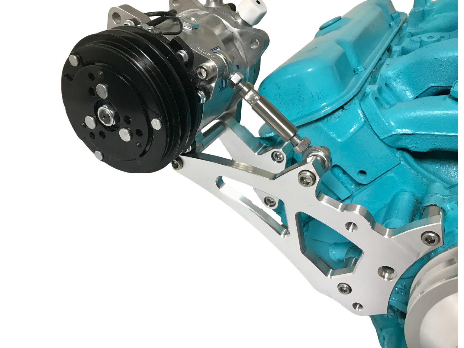 Pontiac A/C Bracket 350 400 428 455 using Sanden 508 Compressor - Chap ...