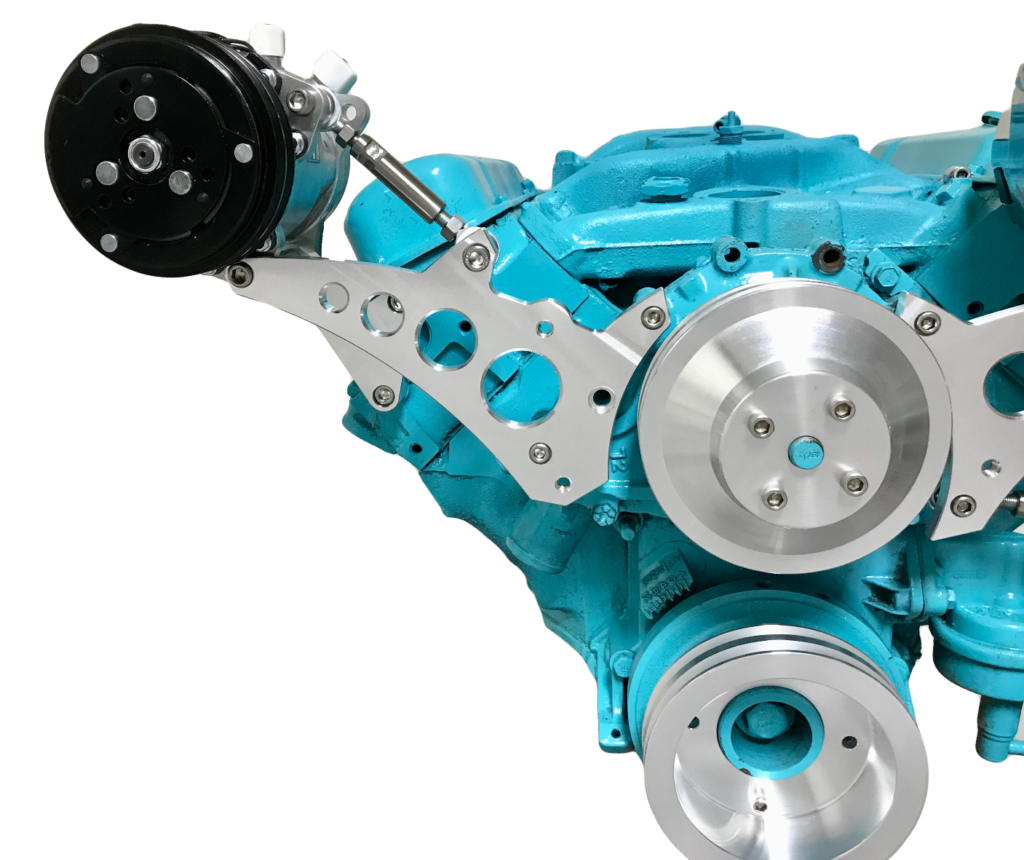 Pontiac A/C Bracket 350 400 428 455 using Sanden 508 Compressor - Chap ...