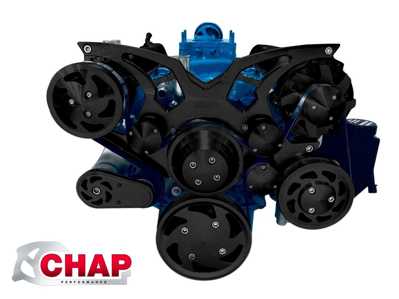 Ford 351 Windsor Serpentine Pulley Conversion Kit Alt & AC 508 Windsor ...
