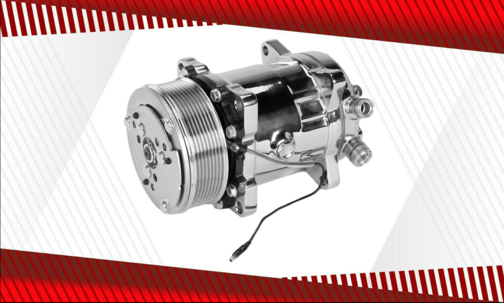 Universal A/C Compressor with Clutch & 8 Groove Serpentine Belt ...