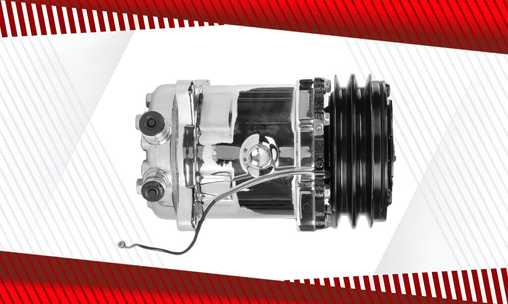 Universal A/C Compressor with Clutch, & 2 Groove V-Belt | Sanden 508 ...
