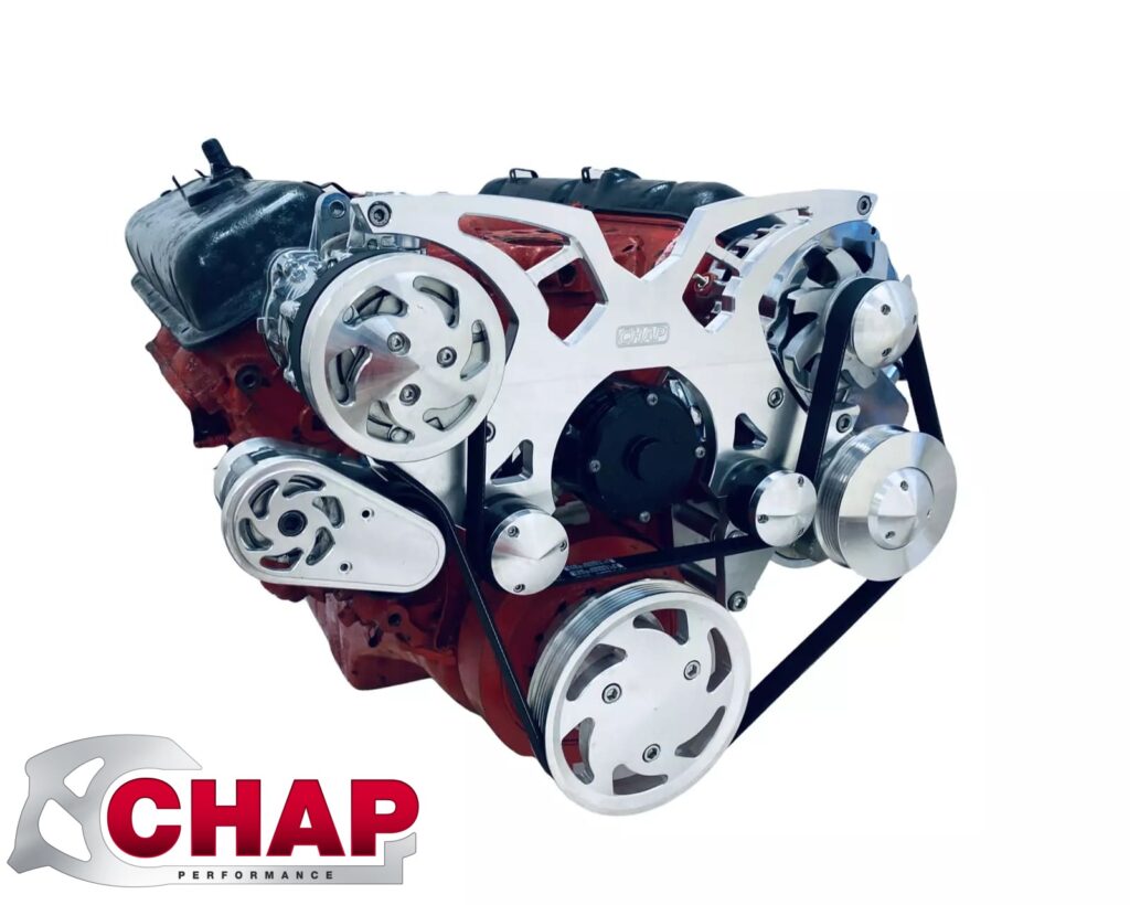 Chevy 350 Serpentine Pulley Kit With Ac